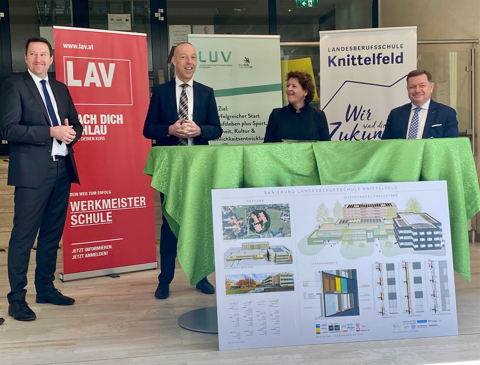 Start zur Sanierung von Landesberufsschule und Lehrlingsheim in Knittelfeld - Murtal